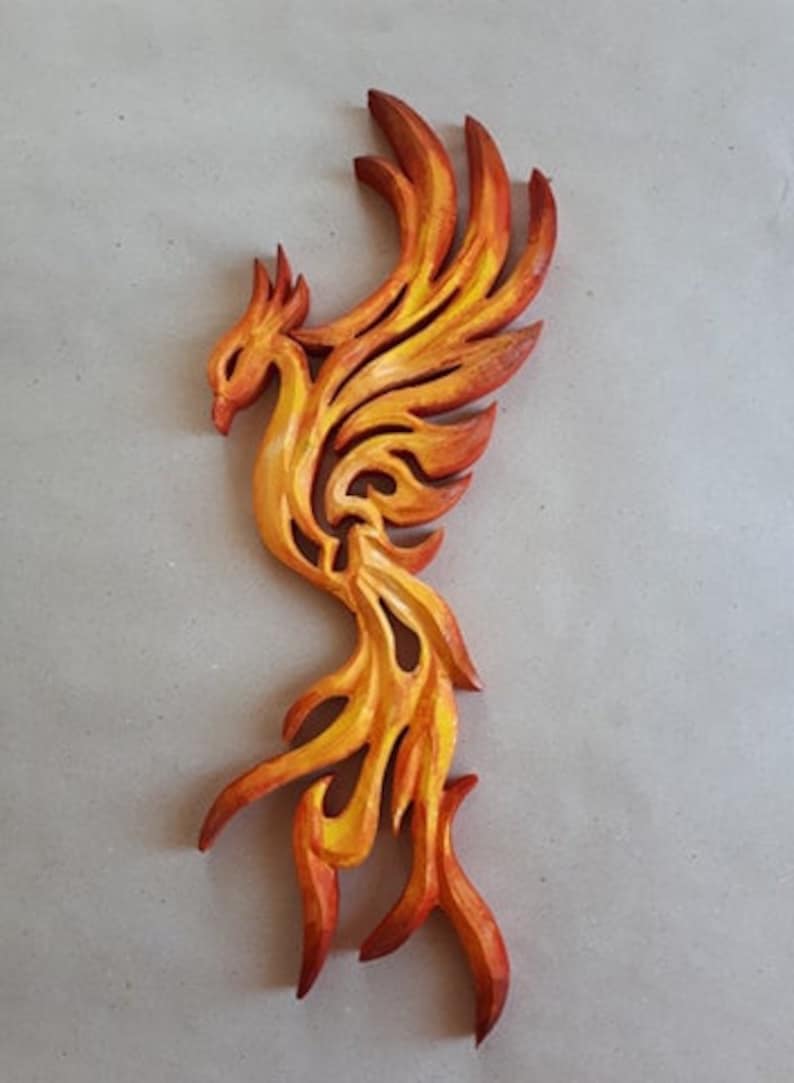 Fiery Phoenix Yellow Phoenix 15 Inches Phoenix Firebird | Etsy