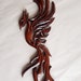 Phoenix Wood Carving, 15 Inches Phoenix, Phoenix Carving Wall, Phoenix ...