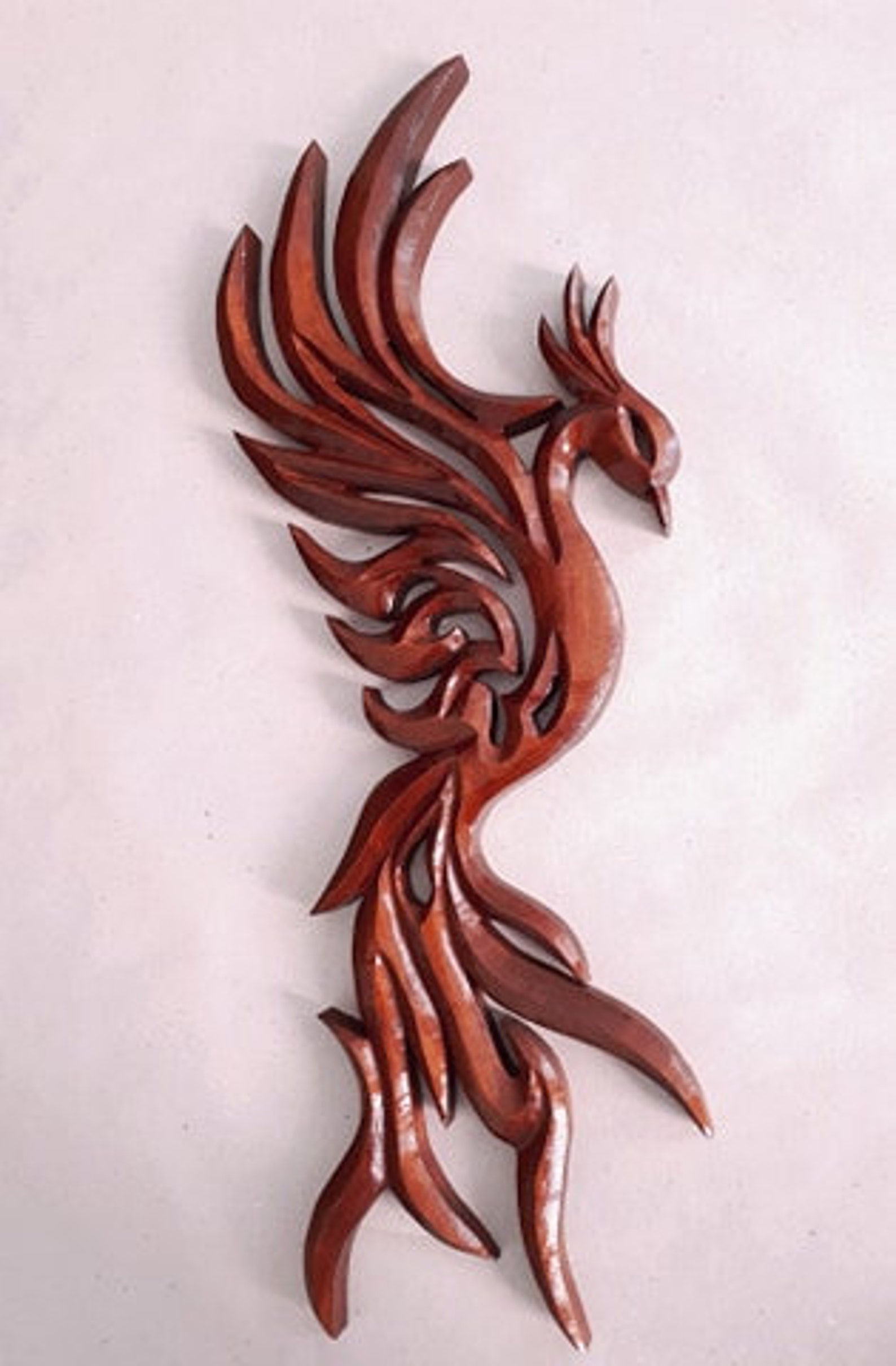 Phoenix 15 Inches Phoenix Phoenix Carving Wall Phoenix - Etsy