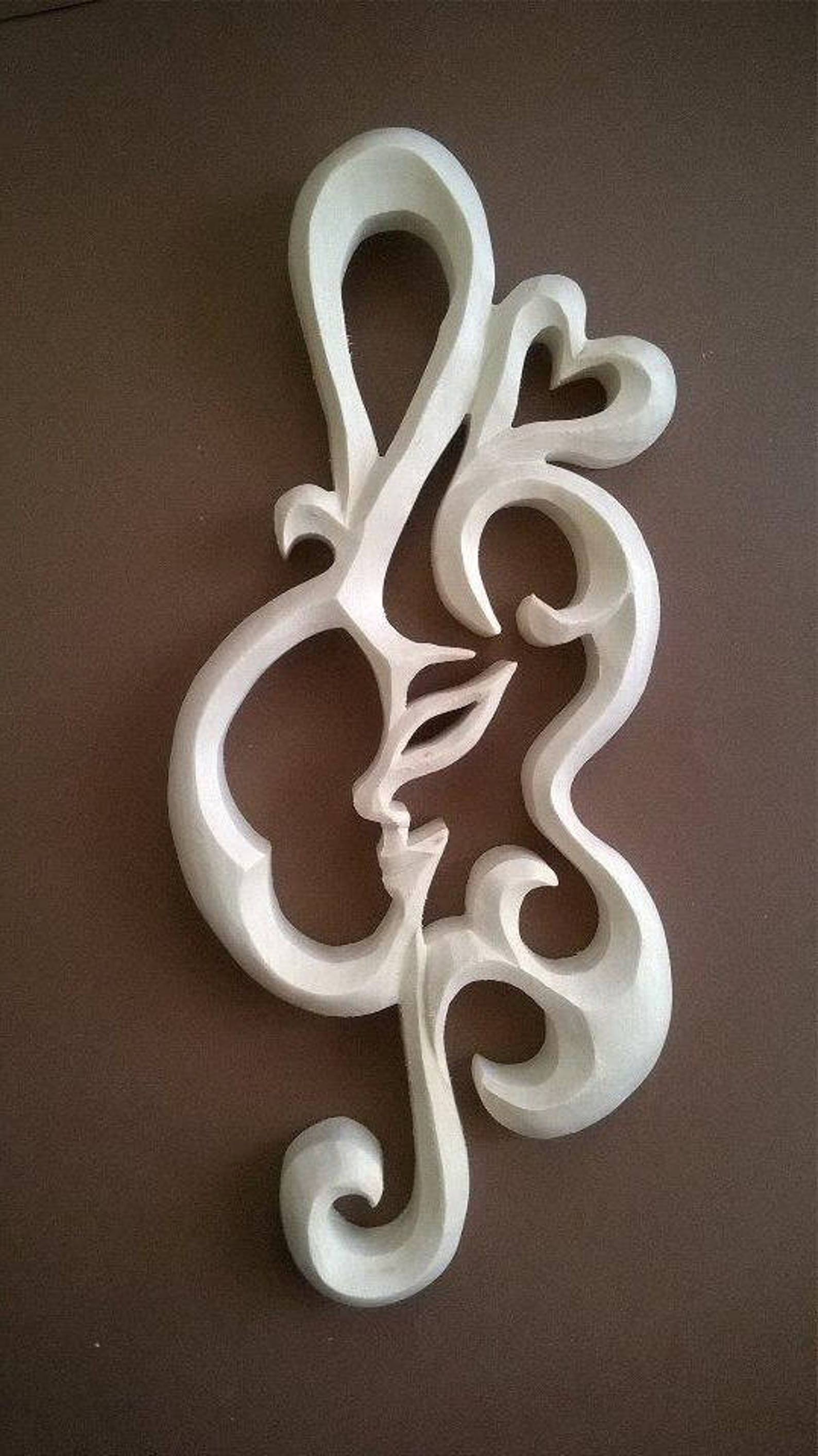 Wooden treble clef Handmade clef Love clef Love music | Etsy