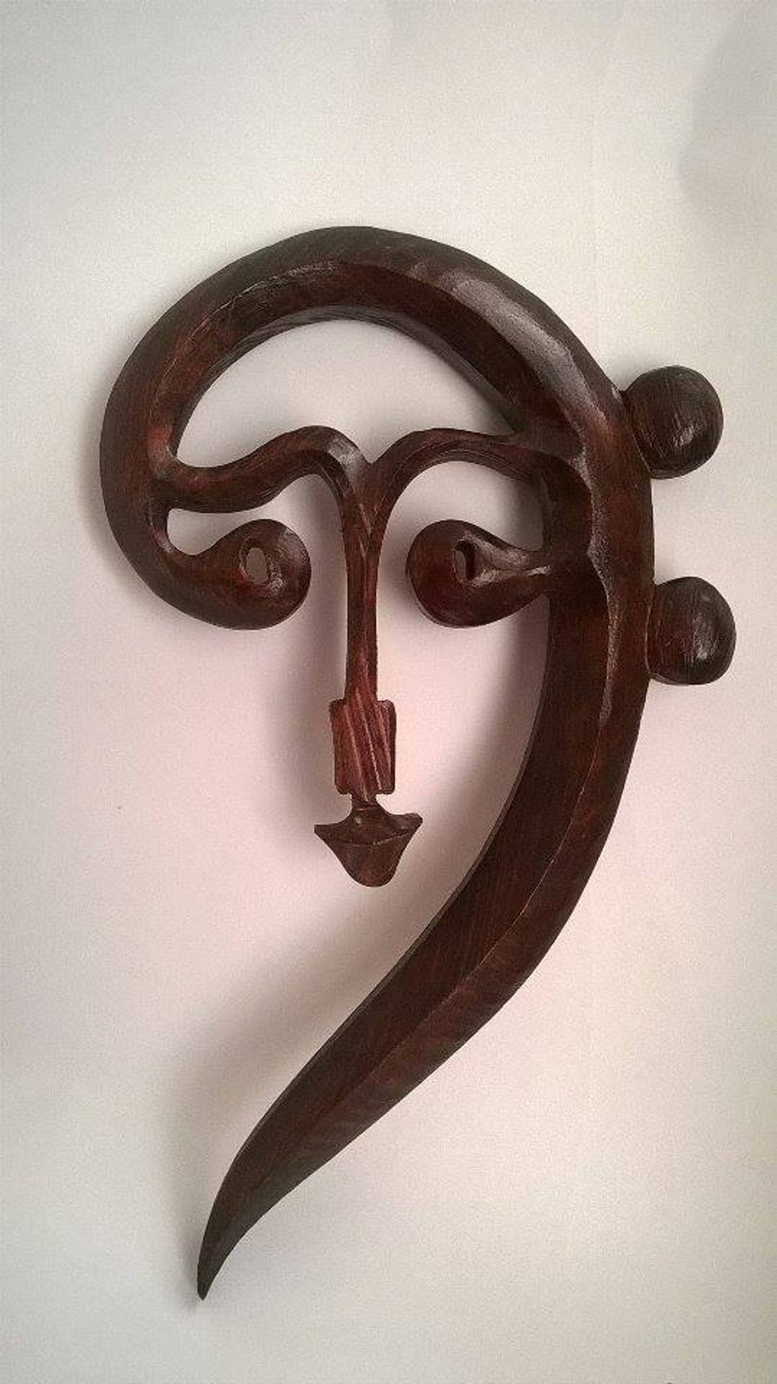 Wood Carving Bass Clef Handmade Bass Clef Wooden Bass Clef | Etsy