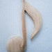 Natural Wooden Music Notes Unfinished Notes Natural Wood - Etsy