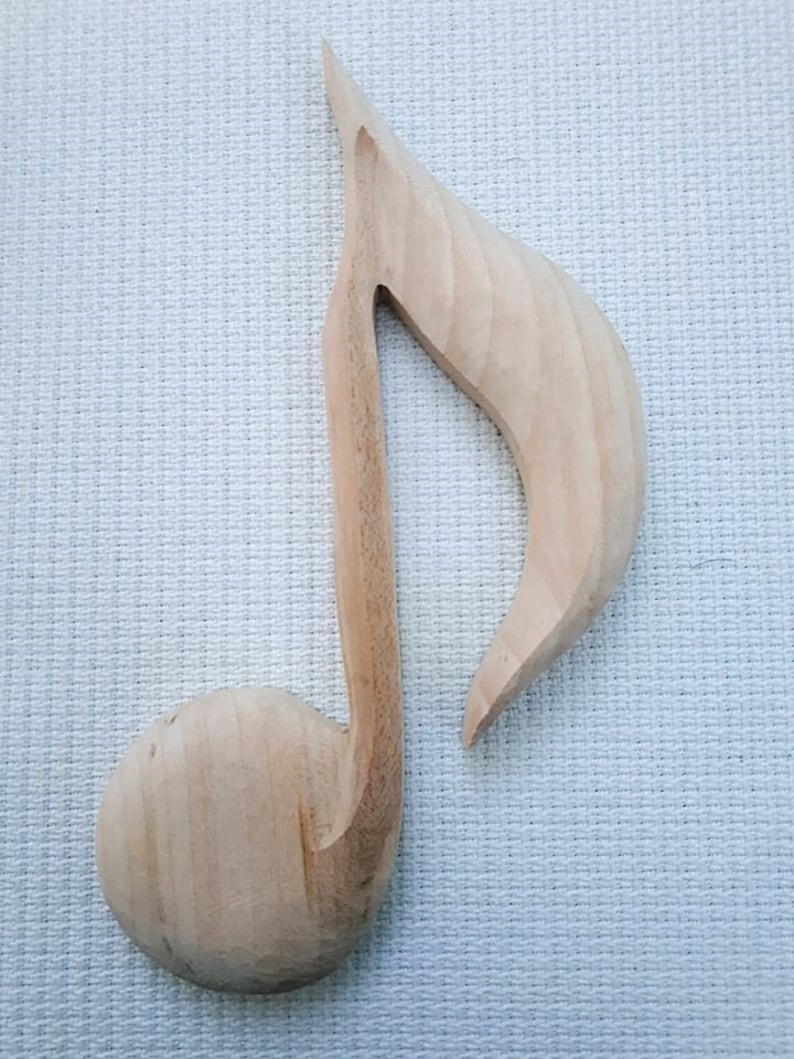 Natural Wooden Music Notes Unfinished Notes Natural Wood - Etsy