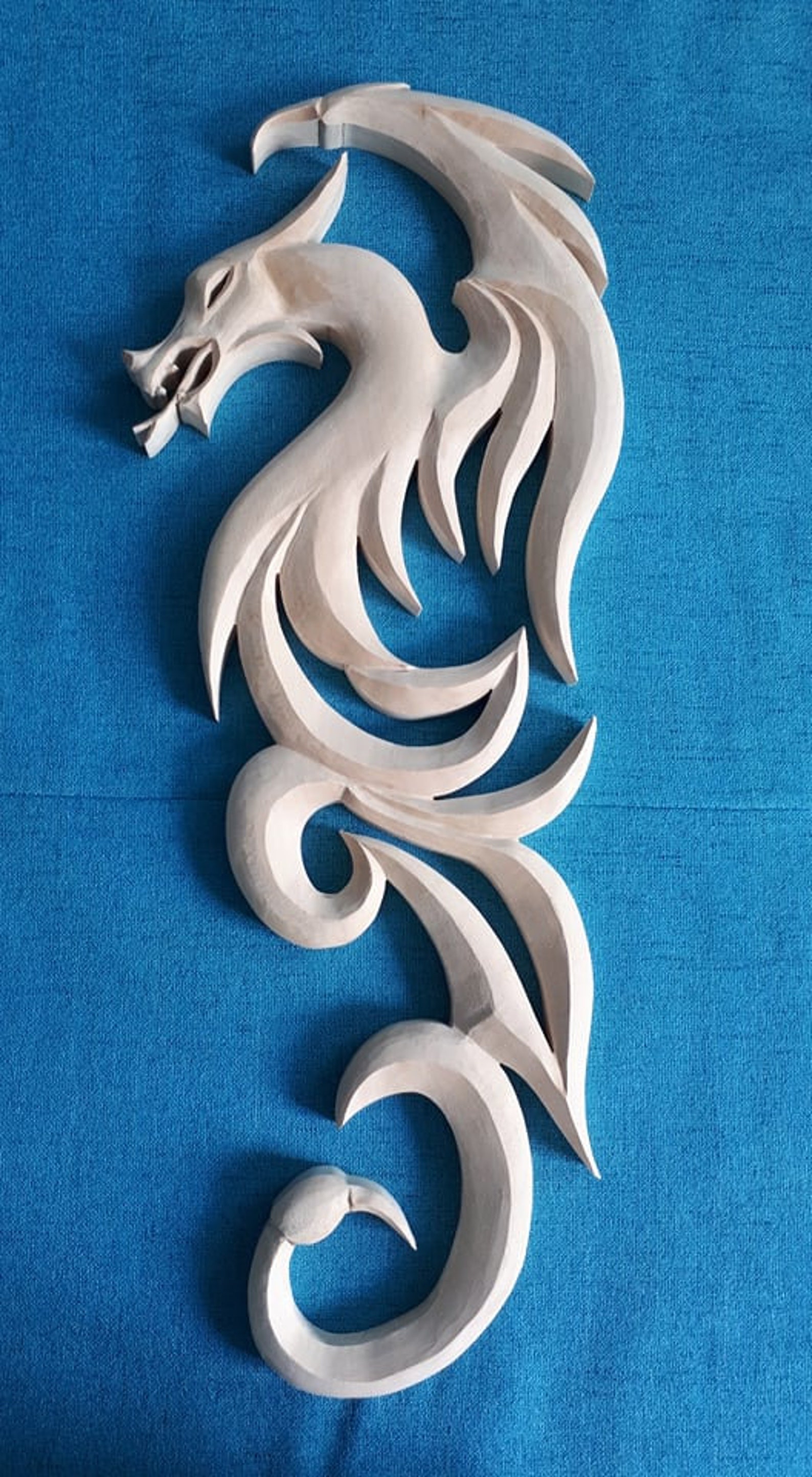 Wooden Dragon Dragon Wood Carving Dragon Carving Wall - Etsy