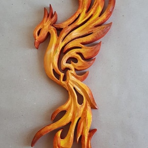 Fiery Phoenix, Yellow Phoenix, 15 Inches Phoenix, Firebird, Phoenix ...