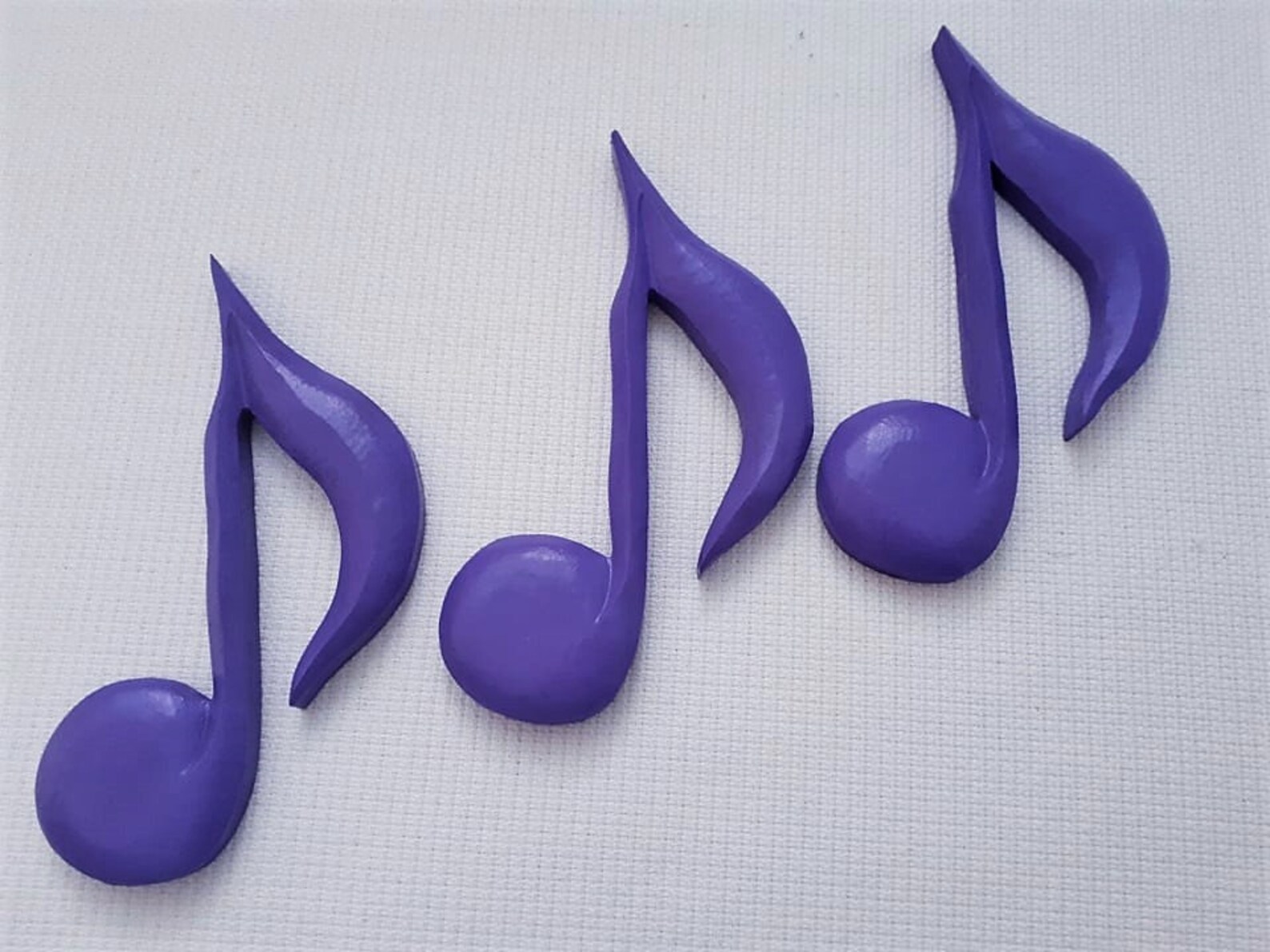 Purple Wooden Music Notes Music Notes Wood Wooden Music | Etsy