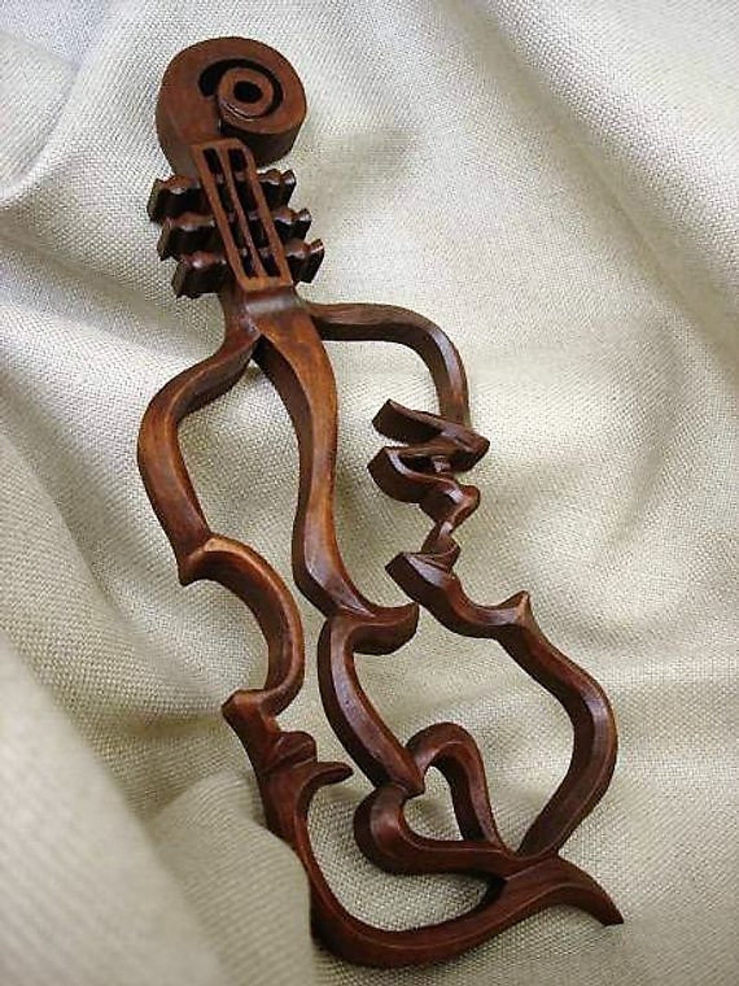 Violin, Wood Carving Violin, Violin Love, Carving Wall Violin, Handmade ...