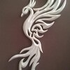 Red Phoenix, 15 Inches Phoenix, Firebird, Phoenix Carving Wall, Phoenix ...