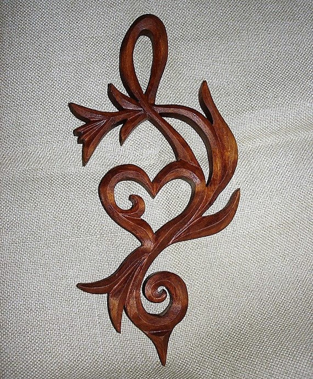 Wooden Treble Clef, Treble Clef Love, Valentine's Day Gift, Carving ...