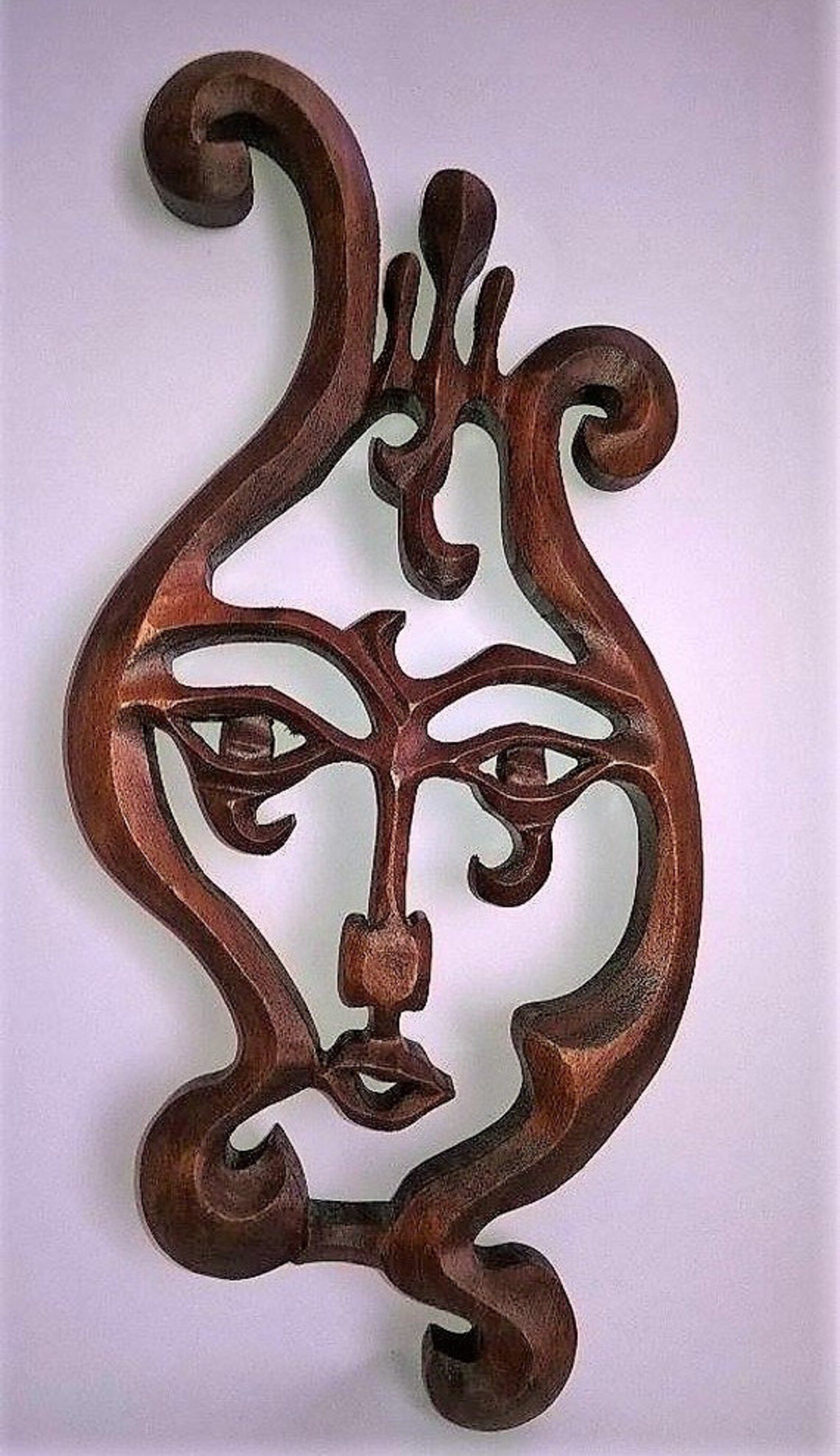 Wooden Lyre Carving Wall Lyre Wooden Masks Handmade Lyre - Etsy