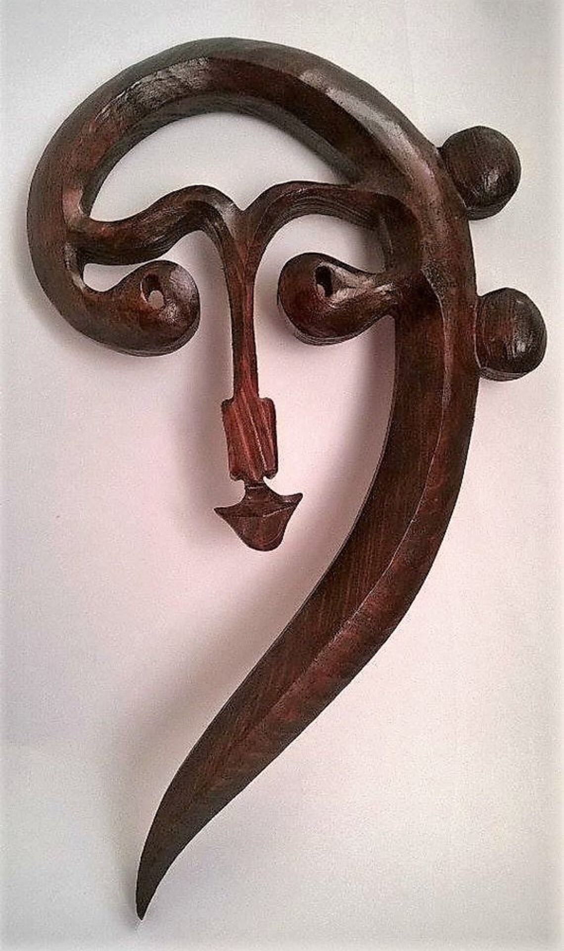 Wood Carving Bass Clef Handmade Bass Clef Wooden Bass Clef - Etsy