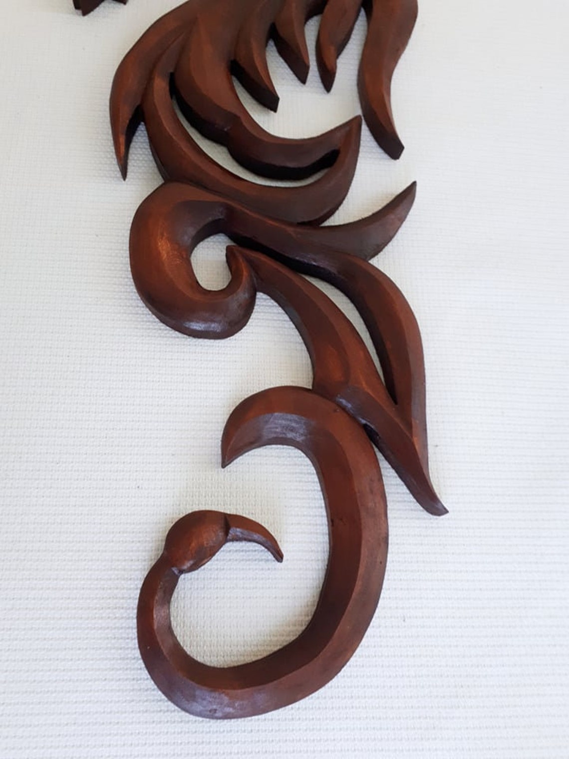 Wooden Dragon Dragon Wood Carving Dragon Carving Wall | Etsy