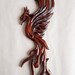 Phoenix Wood Carving, 15 Inches Phoenix, Phoenix Carving Wall, Phoenix ...