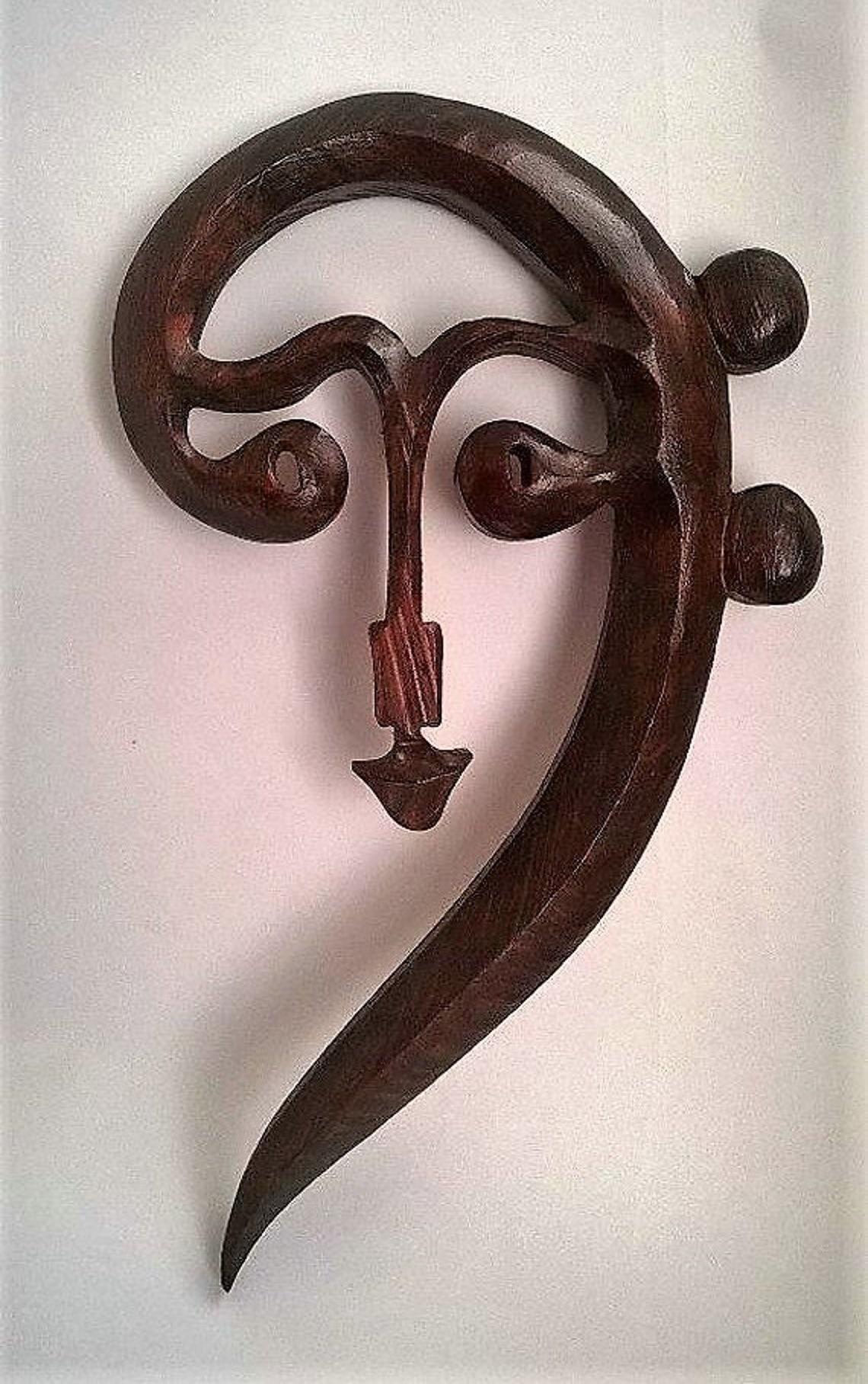 Wood Carving Bass Clef Handmade Bass Clef Wooden Bass Clef - Etsy