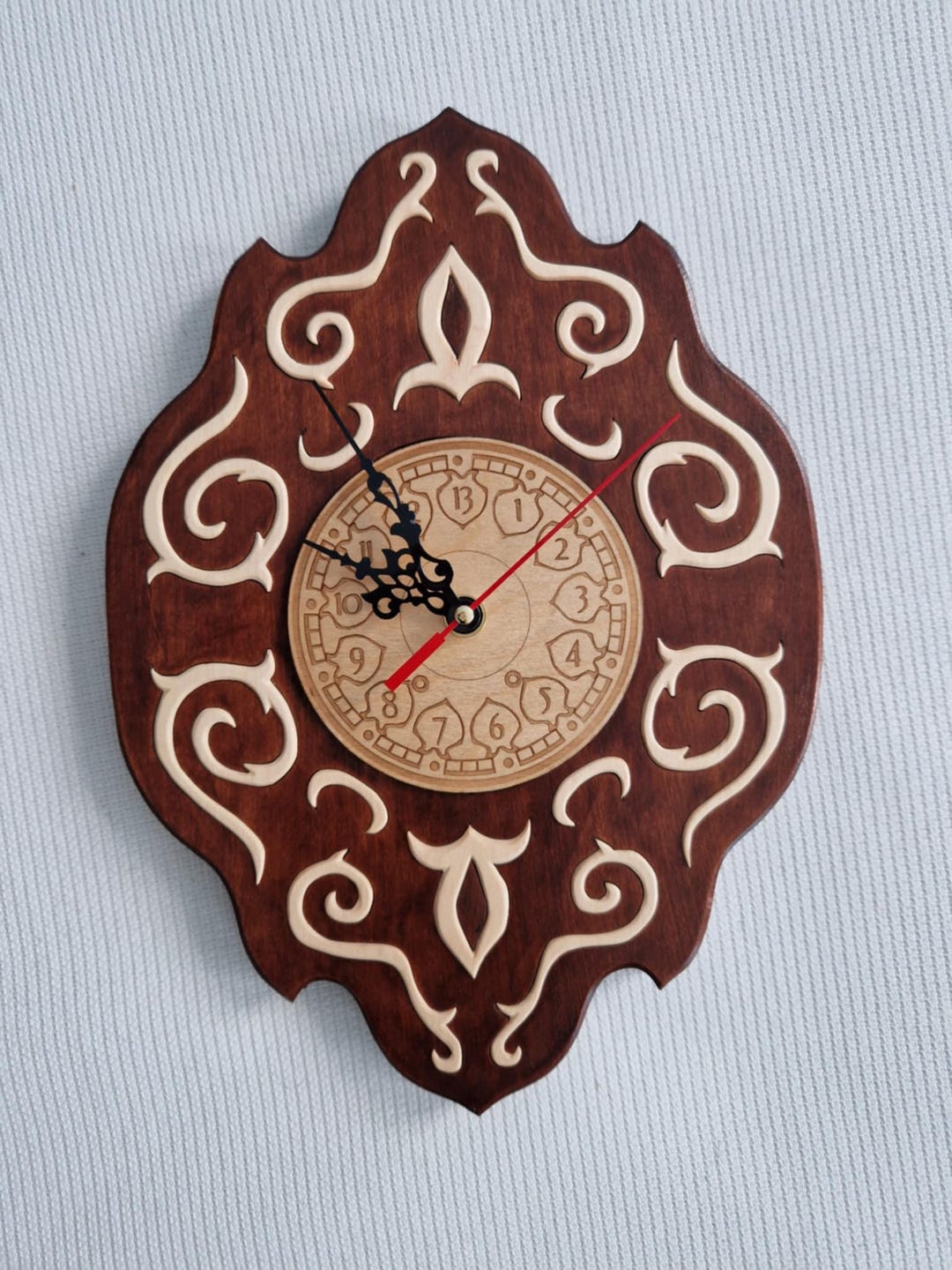 Labyrinth Clock, 13th Hour Wall Clock, 13th Hour Clock, Hand Made Clock ...