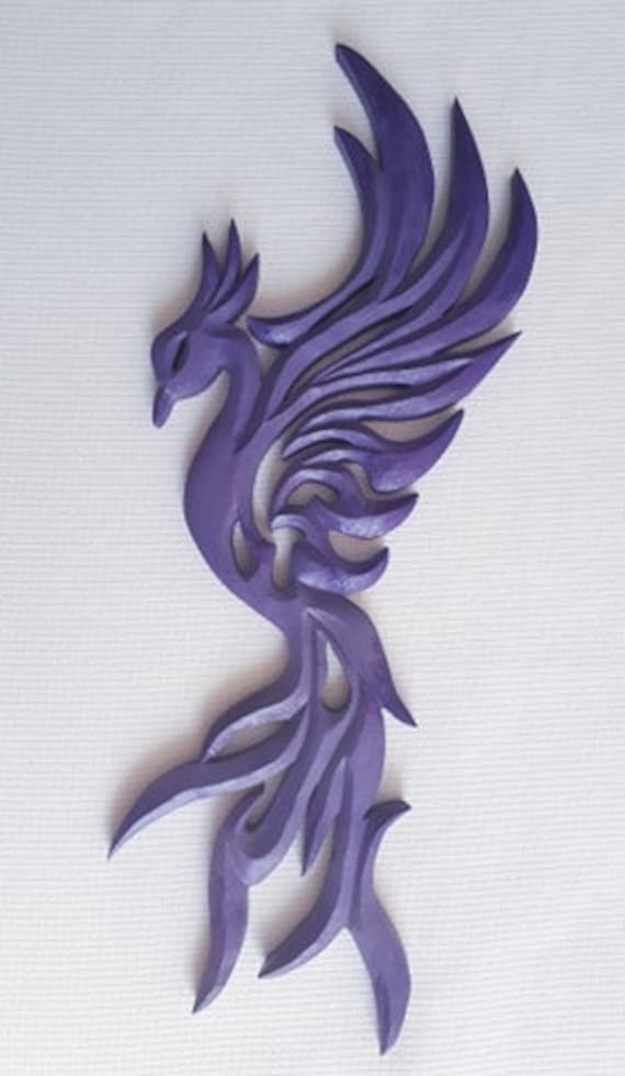 Purple Phoenix Bird