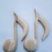 Natural Wooden Music Notes Unfinished Notes Natural Wood - Etsy