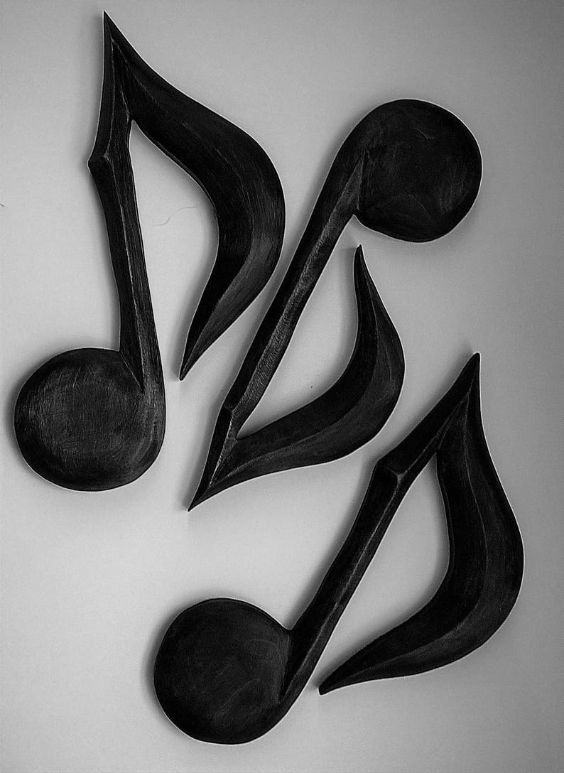 Wooden Music Notes Music Notes Wood Wooden Music Note Music - Etsy