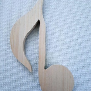 Natural Wooden Music Notes, Unfinished Notes, Natural Wood, Music Notes ...