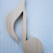 Natural Wooden Music Notes Unfinished Notes Natural Wood - Etsy