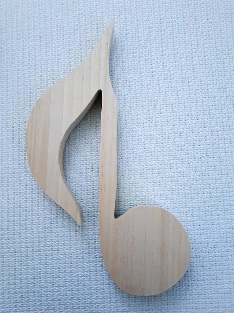 Natural Wooden Music Notes Unfinished Notes Natural Wood - Etsy