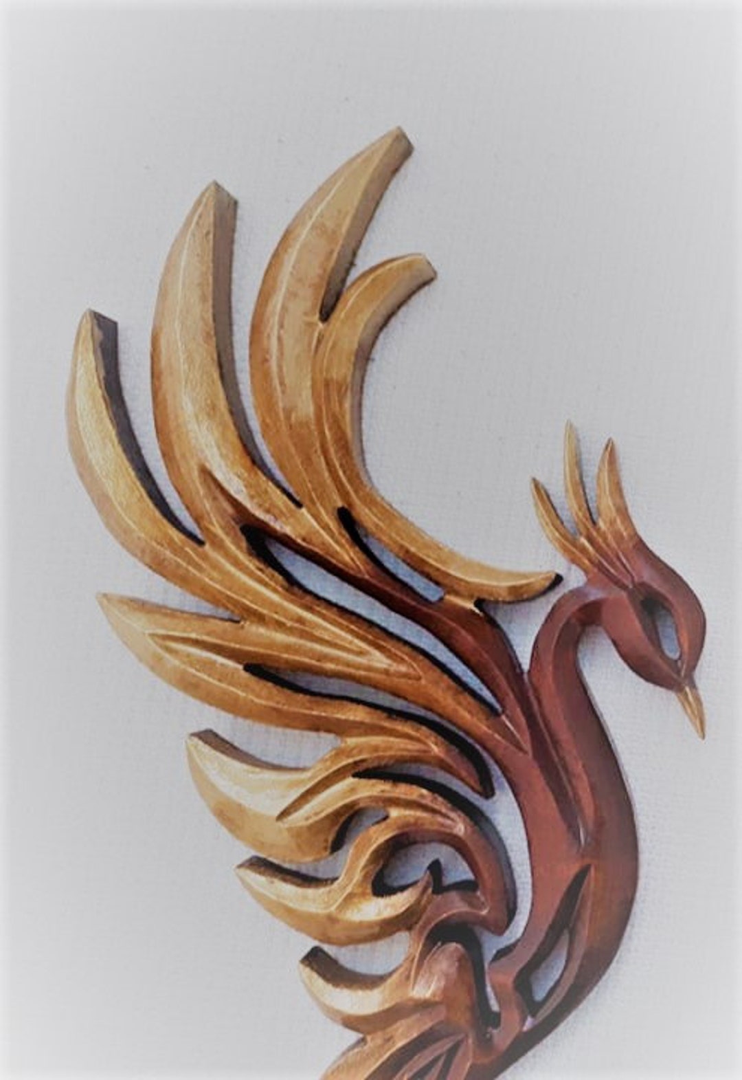 Golden and Brown Phoenix, Fiery Phoenix, 15 Inches Phoenix, Firebird ...
