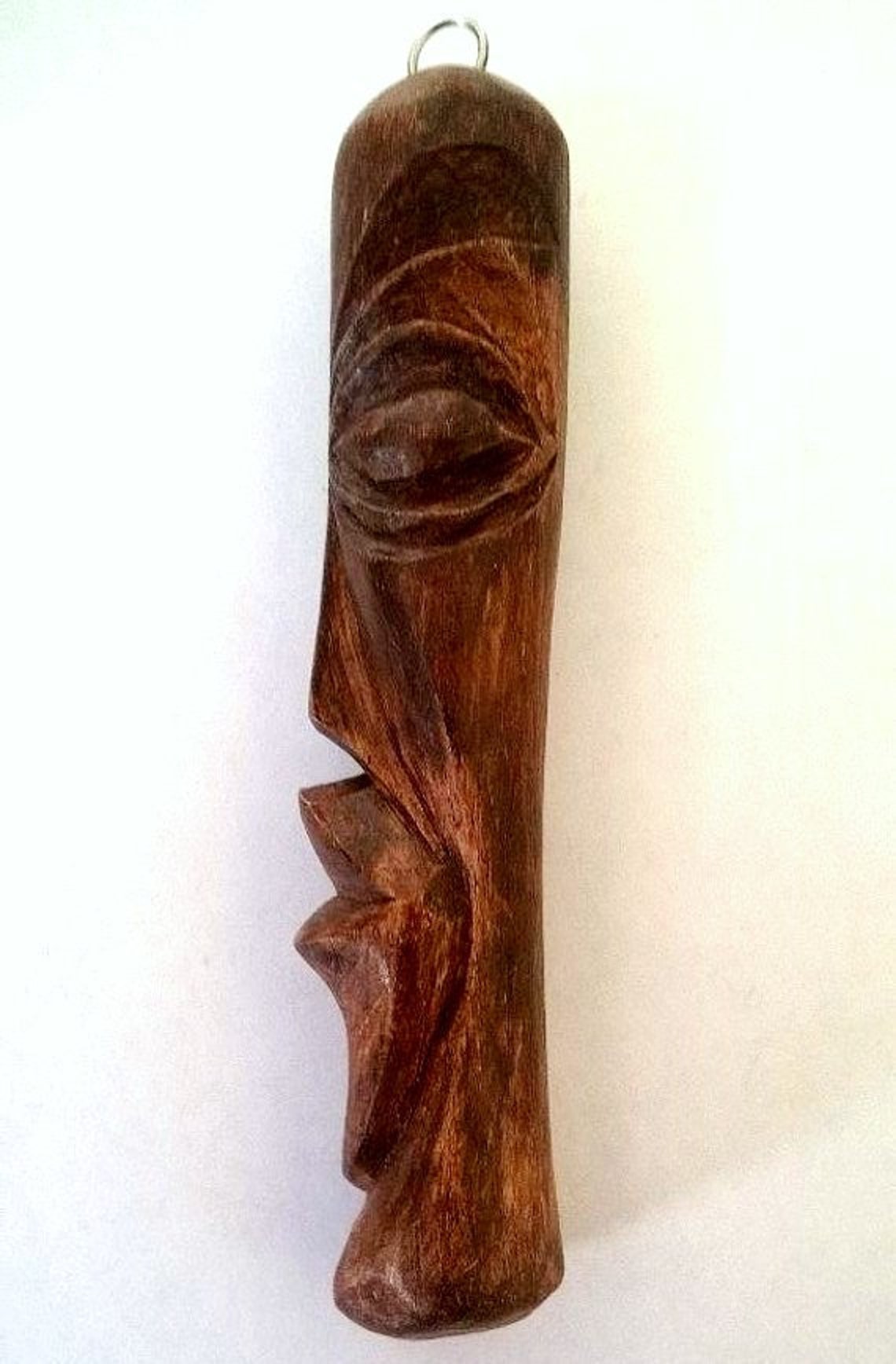 Wood Carving Keychain Totem Wood Carving Talisman Wooden - Etsy