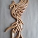 Phoenix Carving Wall, Natural Wood Color, 15 Inches Phoenix, Phoenix ...