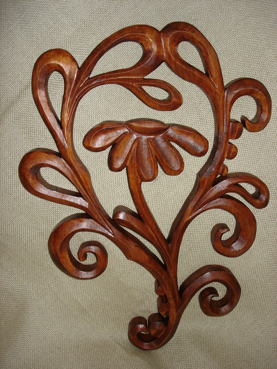 Wood Carving Daisy Flower Wooden Flower Daisy Wood Handmade - Etsy