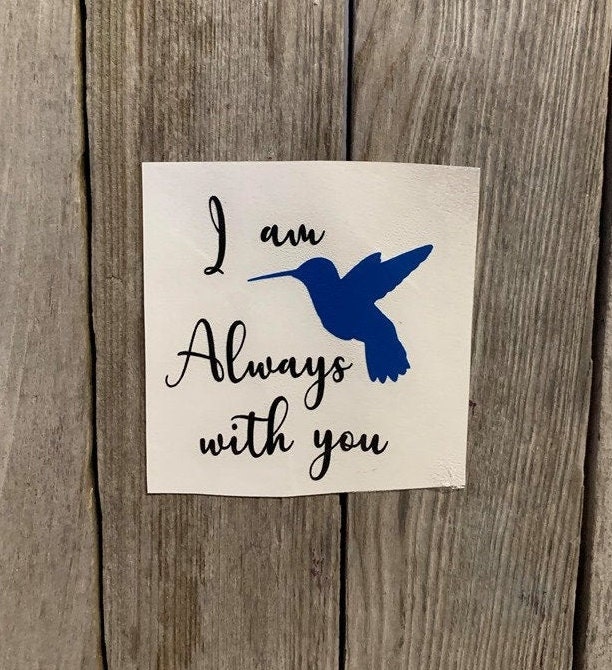 Cardinal Hummingbird Decal in Memory Decals for Ornaments - Etsy