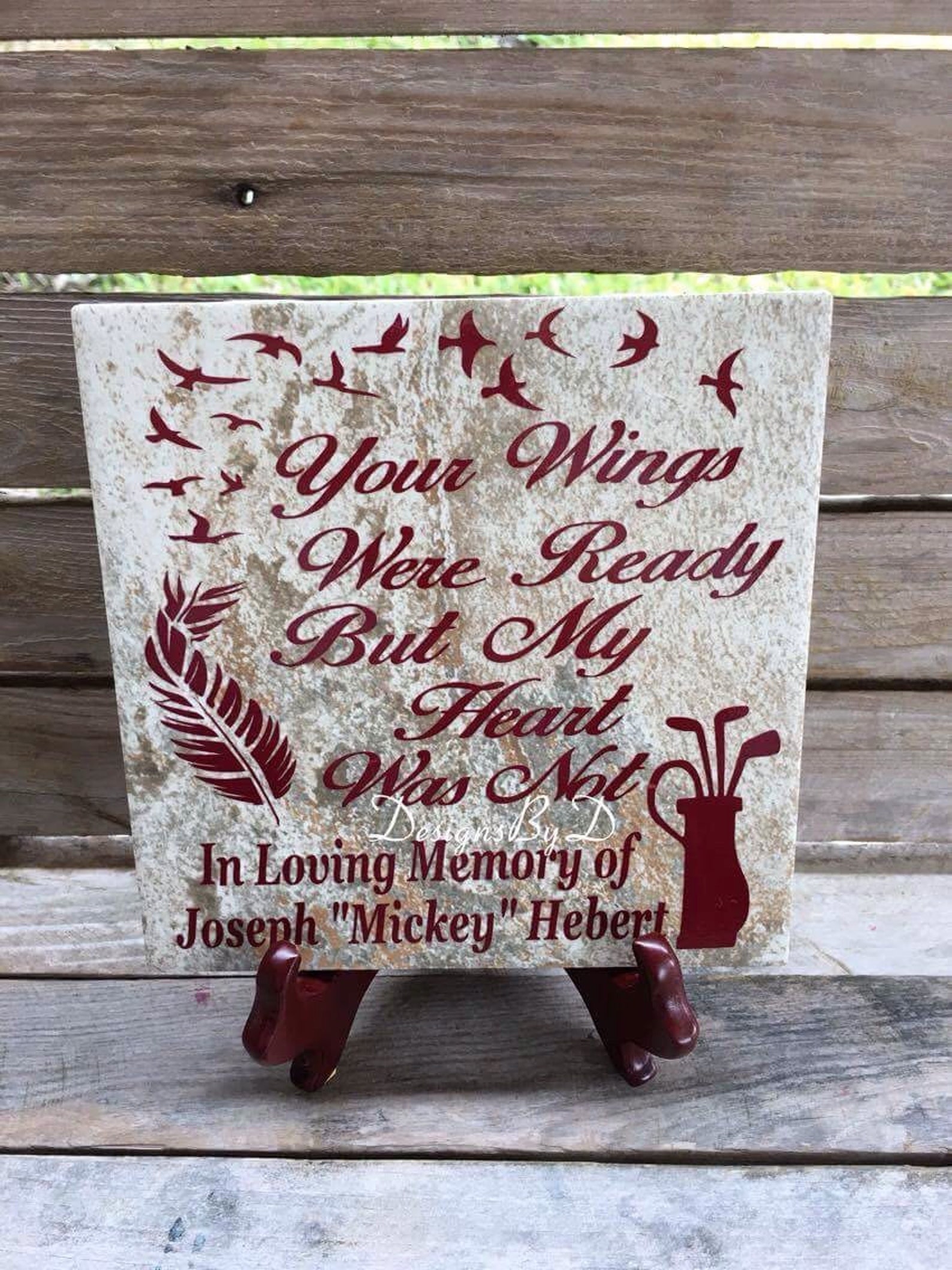 In Memory Plaque, Remembrance Memorial Decoative Tile Keepsake, Loved ...