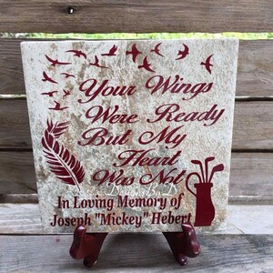 In Memory Plaque, Remembrance Memorial Decoative Tile Keepsake, Loved ...
