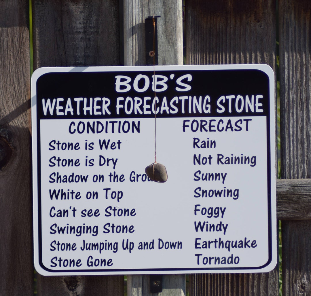 Weather Forecasting, Sign, Weather, Boulder, Stone, Rock, Weather ...