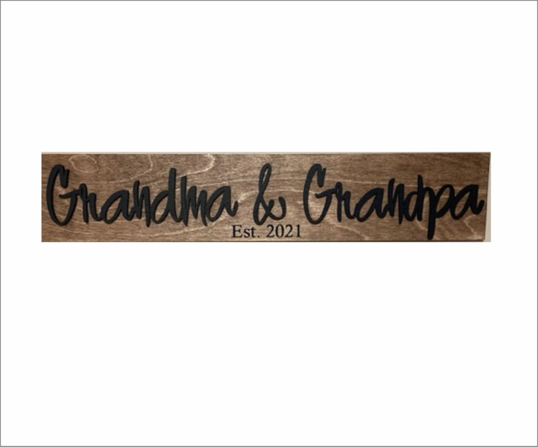 Grandma & Grandpa Sign, Grandparents Sign, Grandma Sign, Grandpa Sign ...