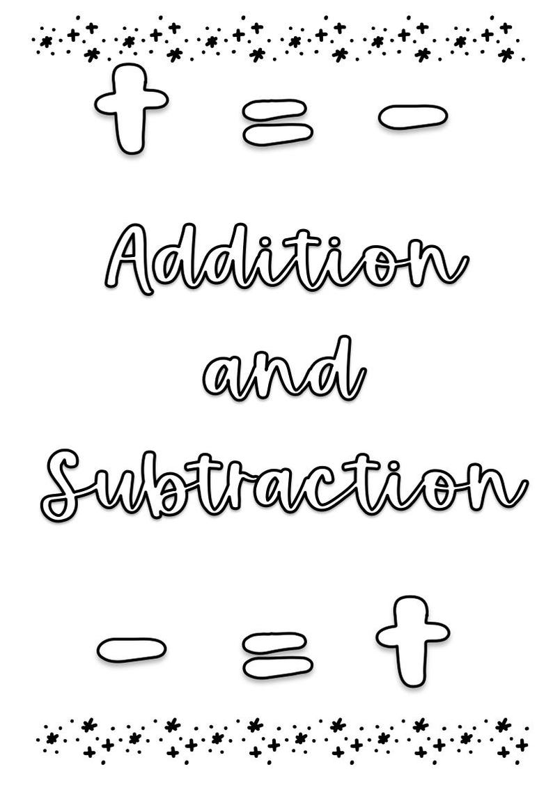 Addition and Subtraction | Grade 1 Worksheet - Etsy
