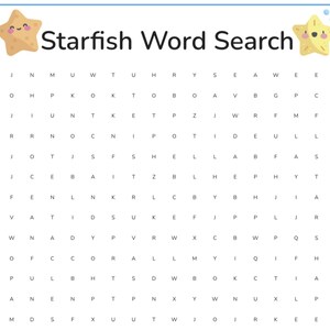 Starfish Colouring Book - Etsy