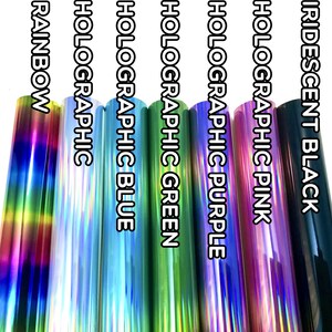 Foiled Icon Stickers Transparent Overlay Stickers Multiple Foil Color ...