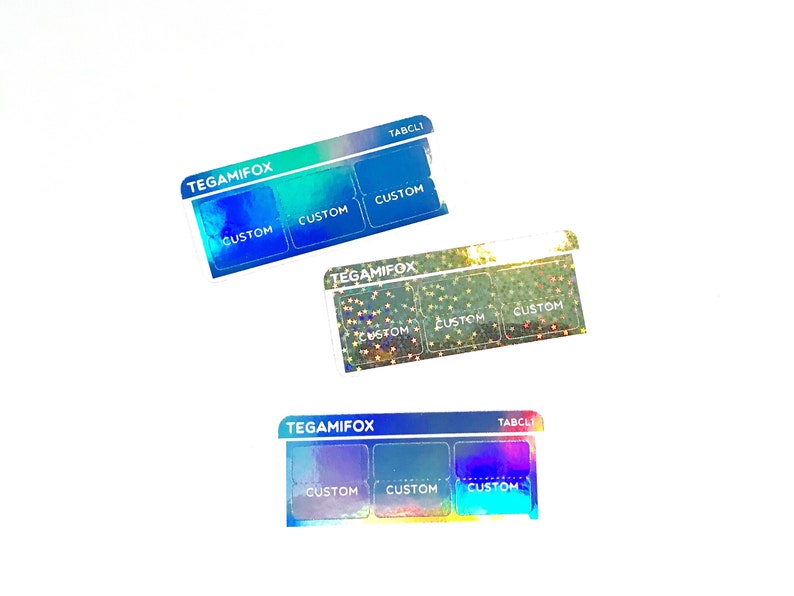 Custom Foil Planner Tabs 3 Personalized Tabs 35 Foil - Etsy