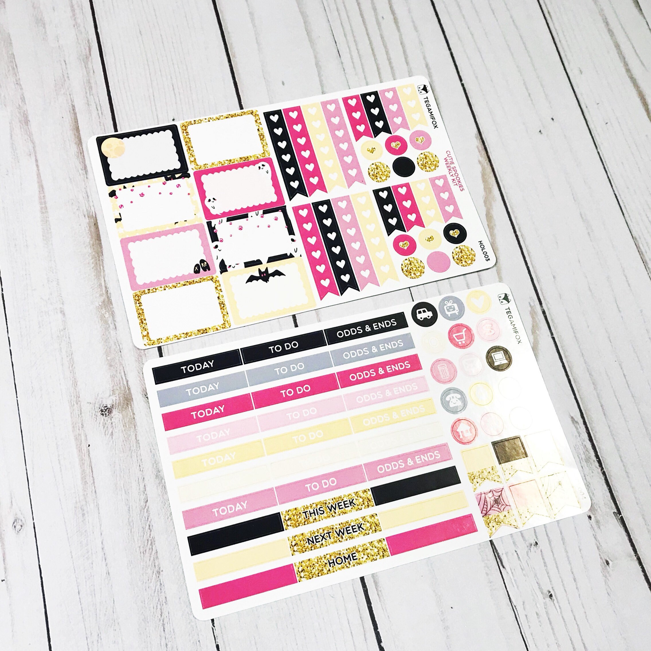 Hand Drawn Halloween Planner Sticker Kit Cutie Spookies - Etsy