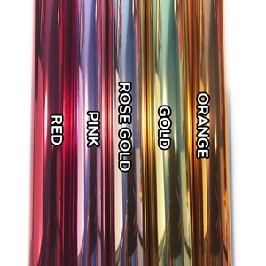 Foiled Icon Stickers Transparent Overlay Stickers Multiple Foil Color ...