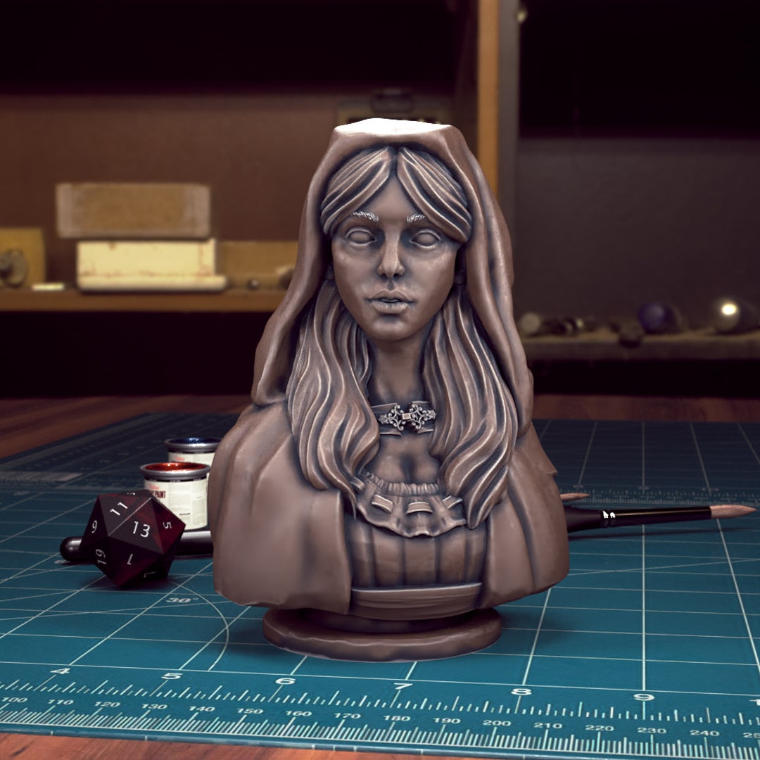 Red Riding Hood 3D Printed Resin Bust - Etsy