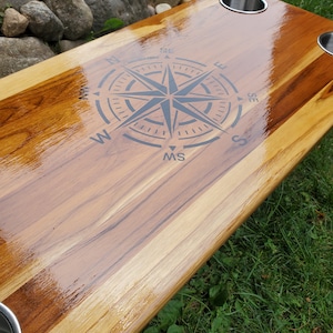 Boat Tables Teak| Cockpit Yacht |ready to Ship| FREE SHIPPING | Custom ...