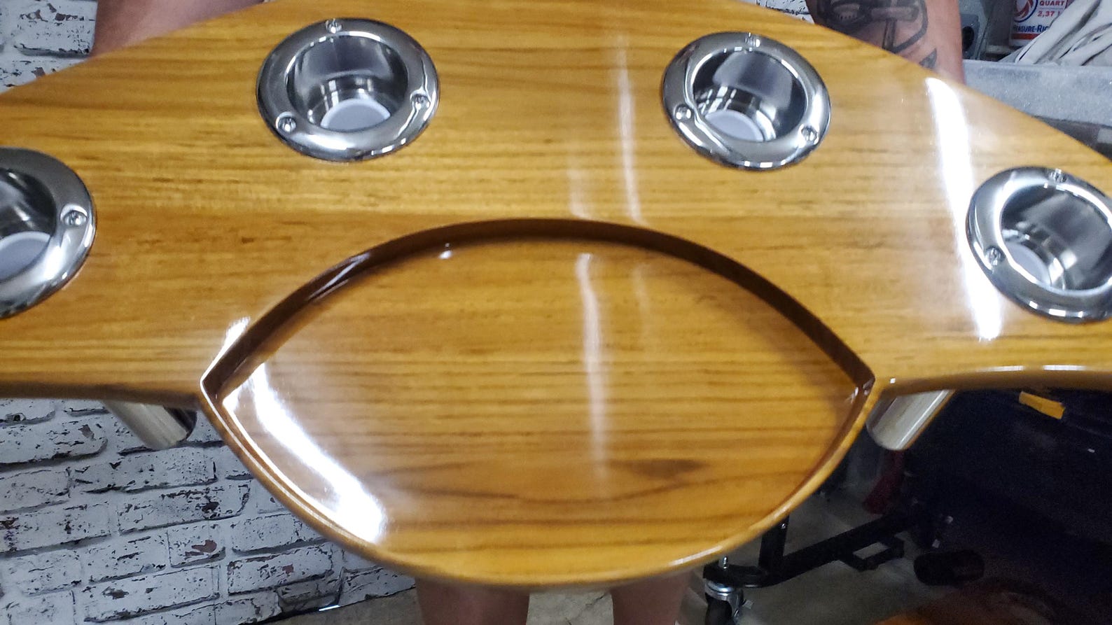 Teak Rod Holder Rocket Launcher | Yacht Table Top Customizable - Etsy