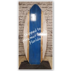 Surfboard Bar Countertop Table Top 5 or 6 Foot Set Beachy Home Hawaiian ...
