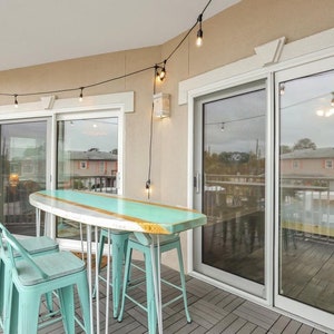 Surfboard Bar Countertop Table Top 5 or 6 Foot Set Beachy Home Hawaiian ...