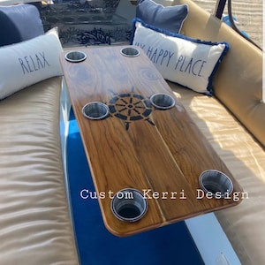 Boat Tables Teak| Cockpit Yacht |ready to Ship| FREE SHIPPING | Custom ...