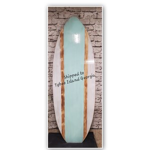 Surfboard Bar Countertop Table Top 5 or 6 Foot Set Beachy Home Hawaiian ...