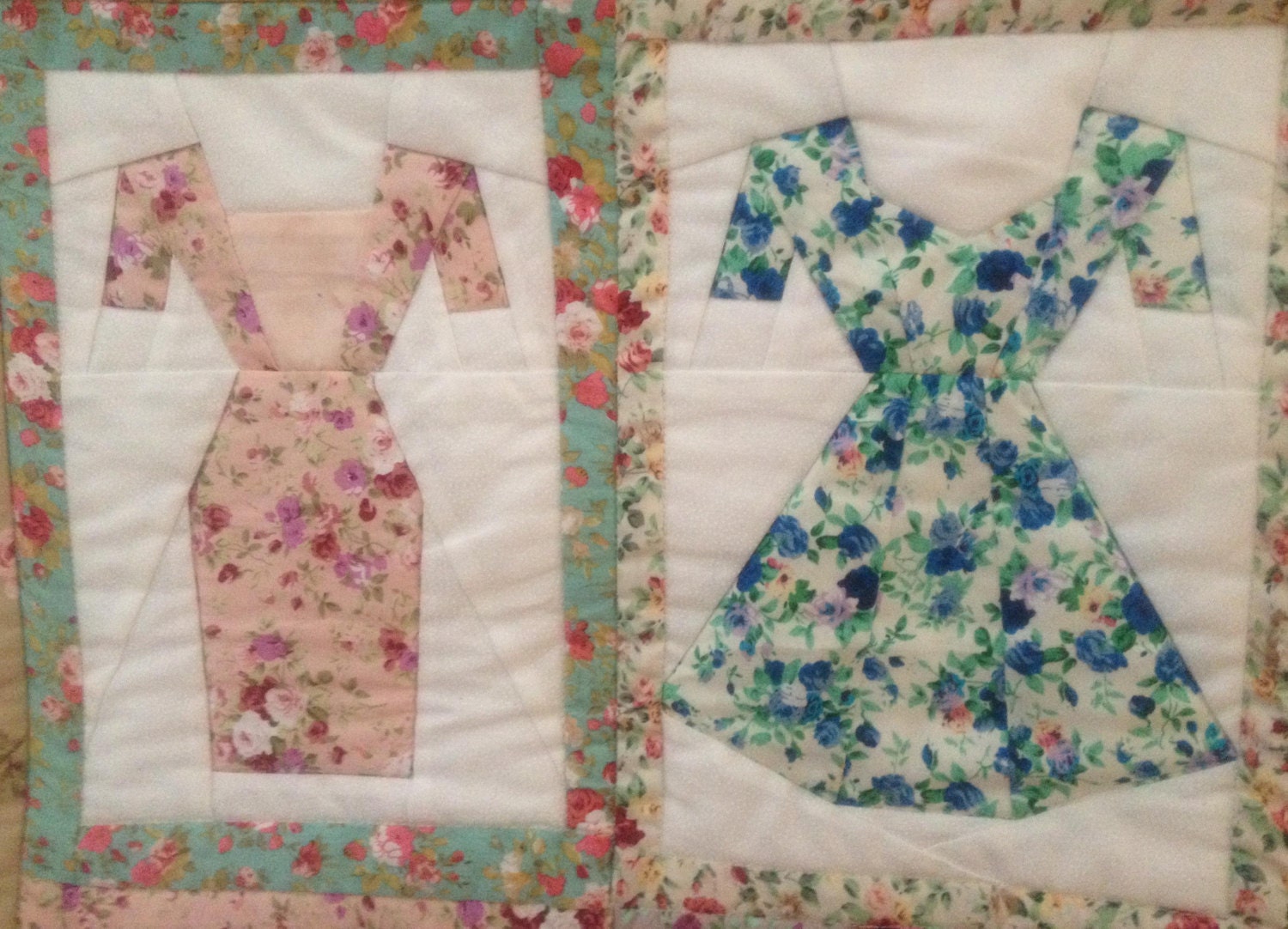 Patchwork Pattern for a Dresses Quilt - Foundation Pieced - Etsy