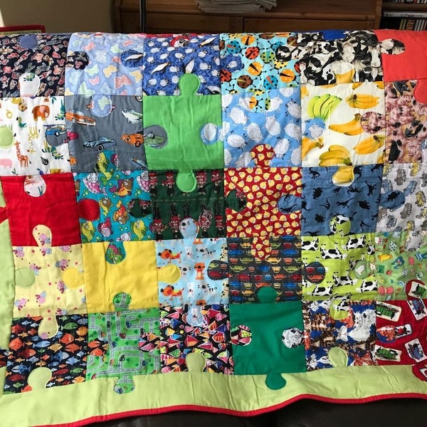 Jigsaw Puzzle Quilt Pattern - Etsy