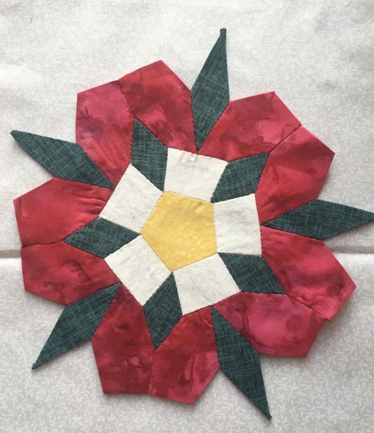 Tudor Rose English Paper Piecing Pattern - Etsy